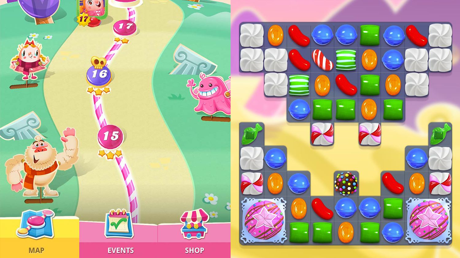 Candy Crush Saga Map