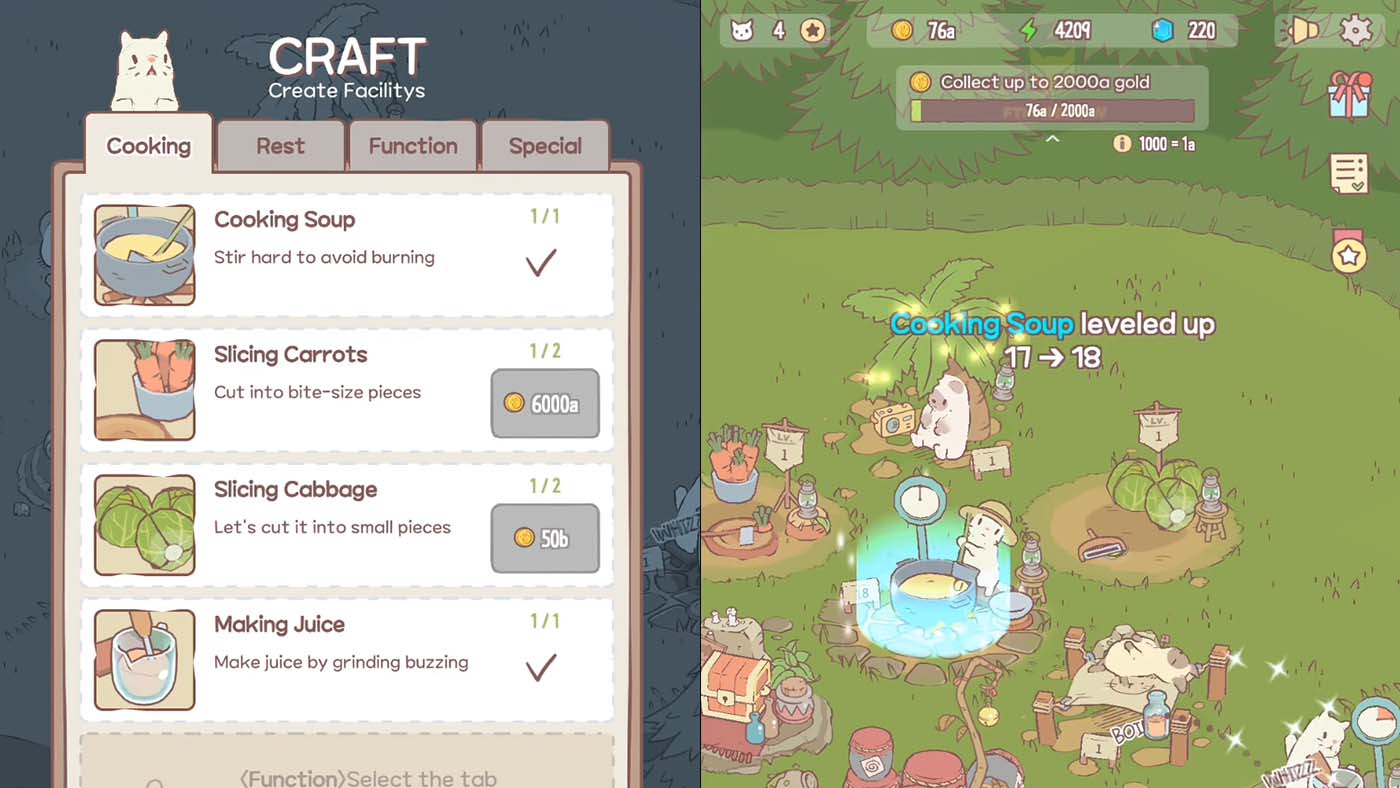 Cats & Soup - Cute Cat Game para Android e iOS - MiniReview