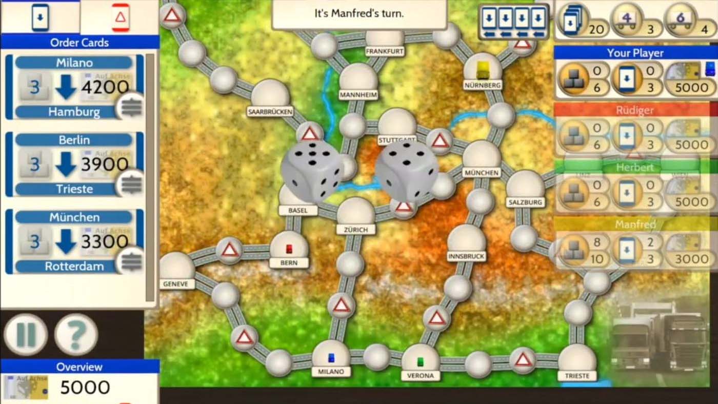 Auf Achse Logistics Board Game para Android e iOS - MiniReview