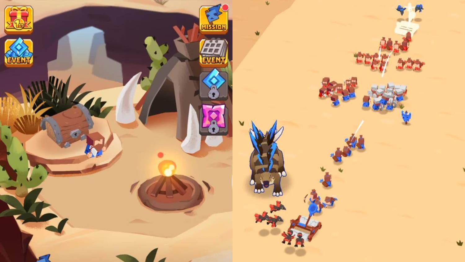 Dino Clash: Tribal War for Android & iOS - MiniReview