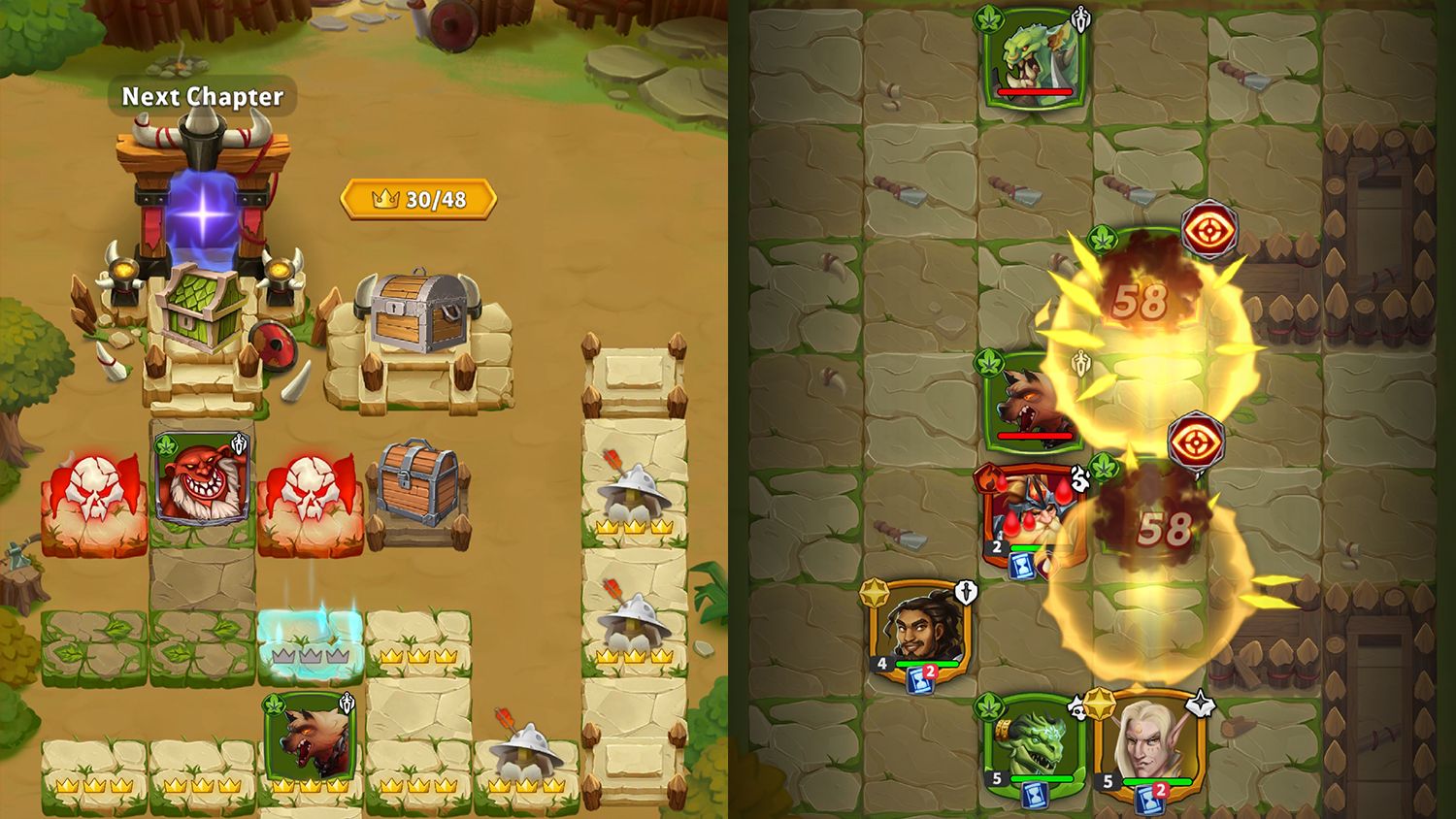 60+ Games Like Friends & Dragons - Puzzle RPG - MiniReview