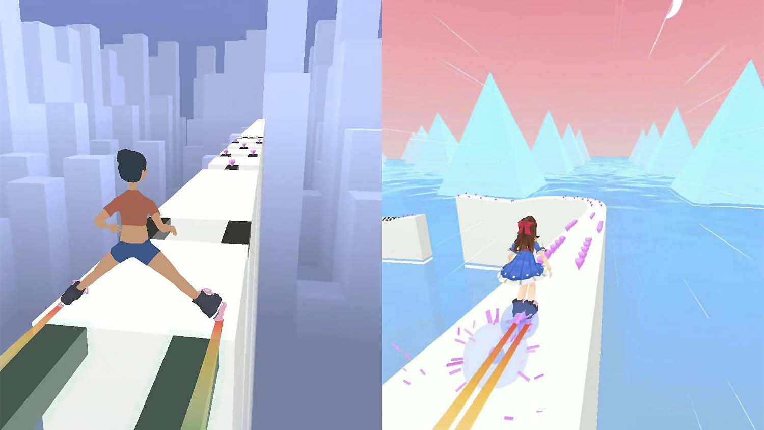 Sky Roller: Rainbow Skating para Android e iOS - MiniReview