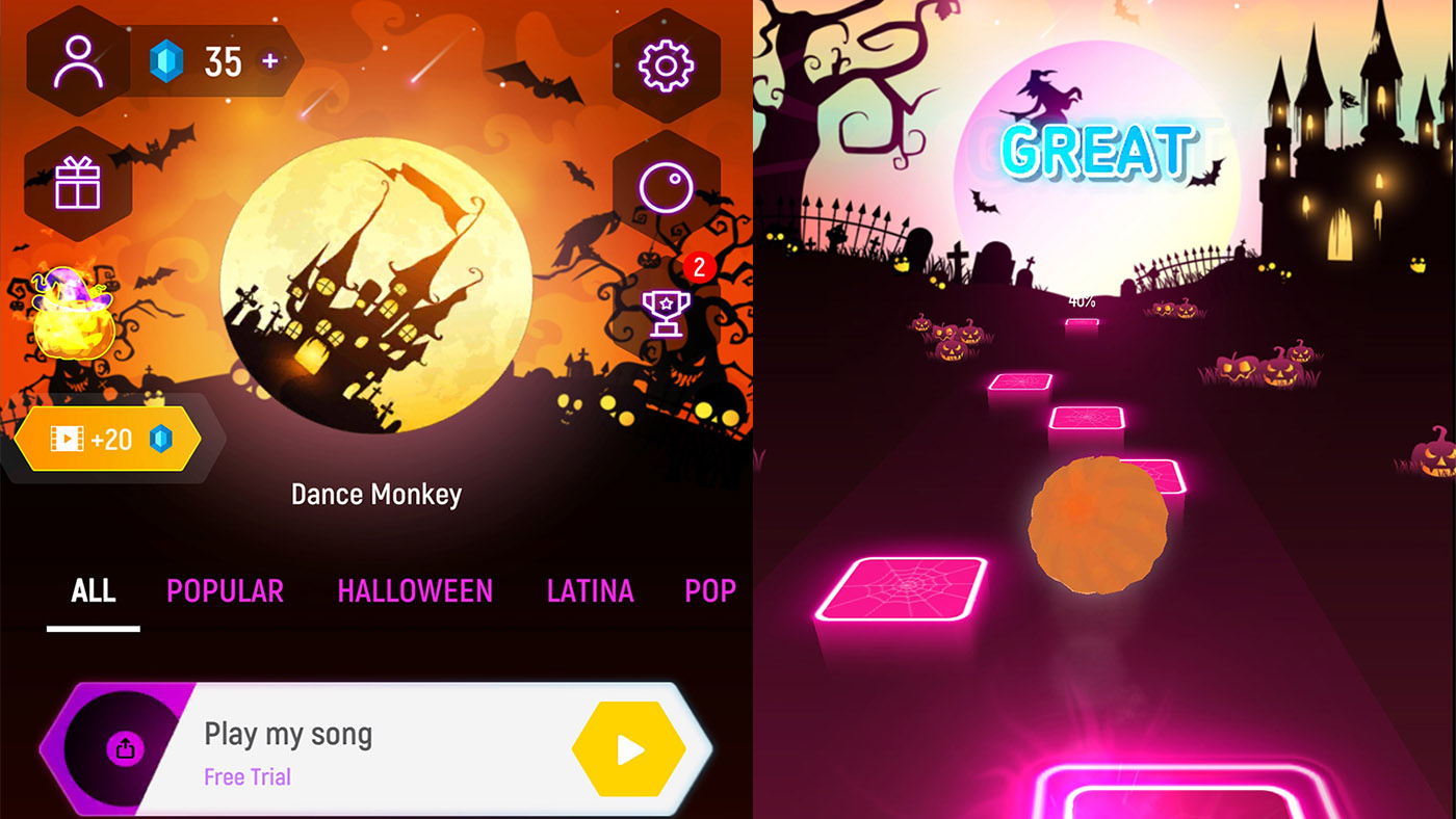 Tiles Hop Music & Ball Game for Android & iOS - MiniReview