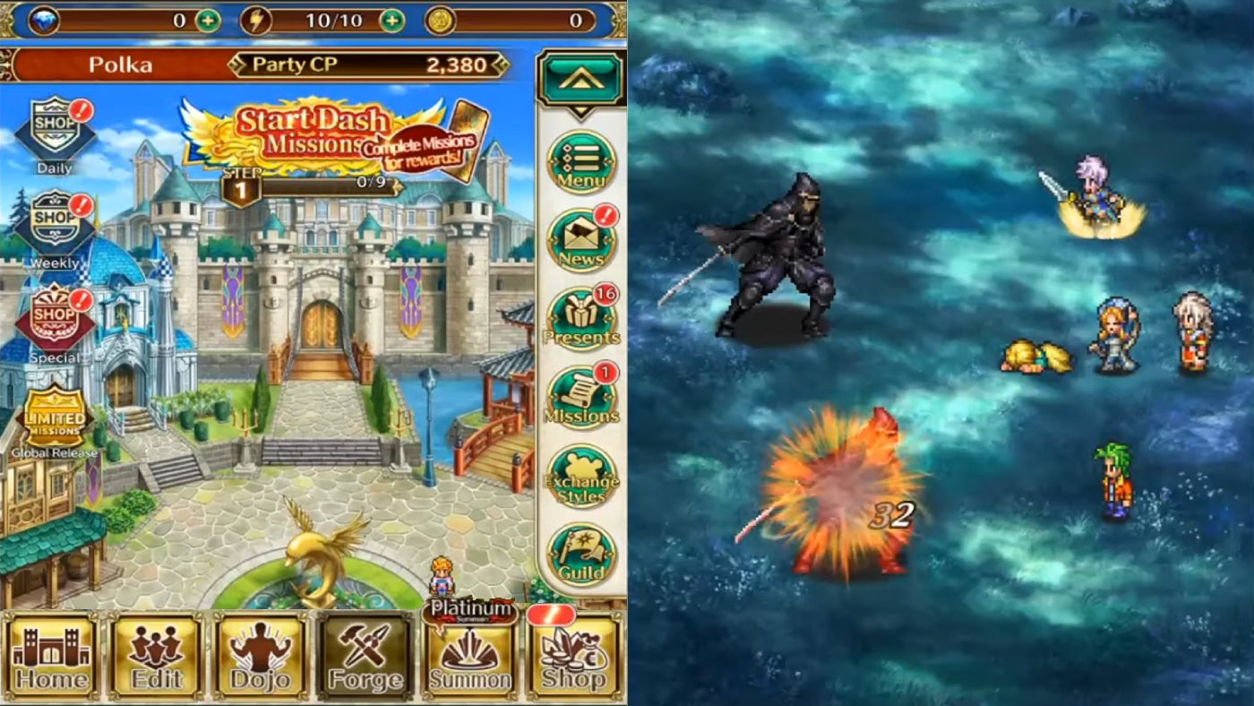 Romancing SaGa Re;univerSe for Android & iOS - MiniReview