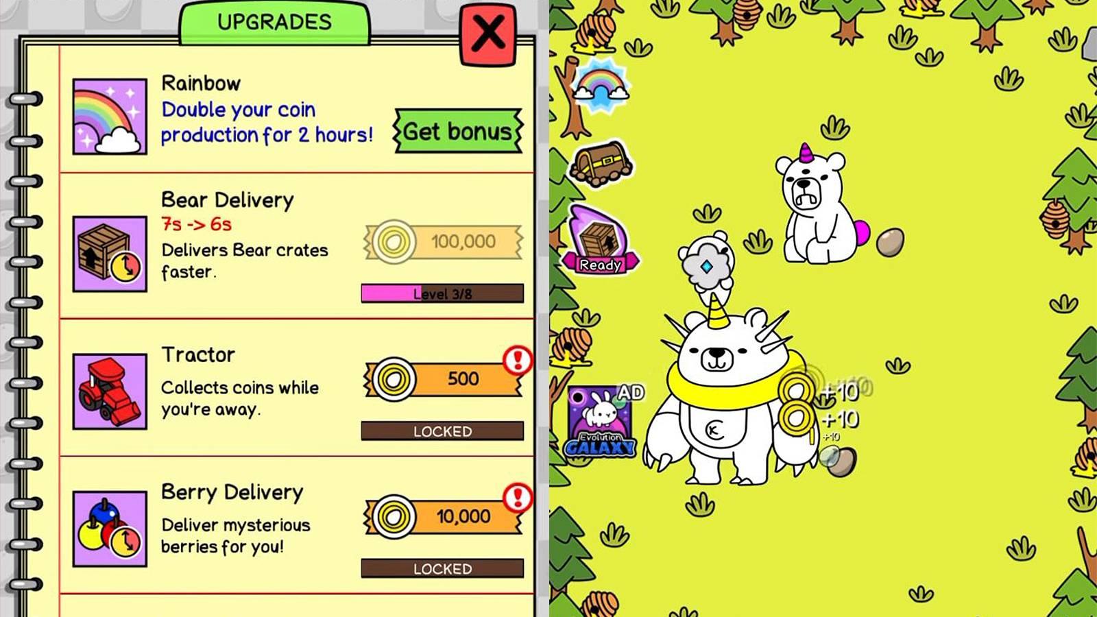 Bear Evolution: Idle Clicker para Android e iOS - MiniReview