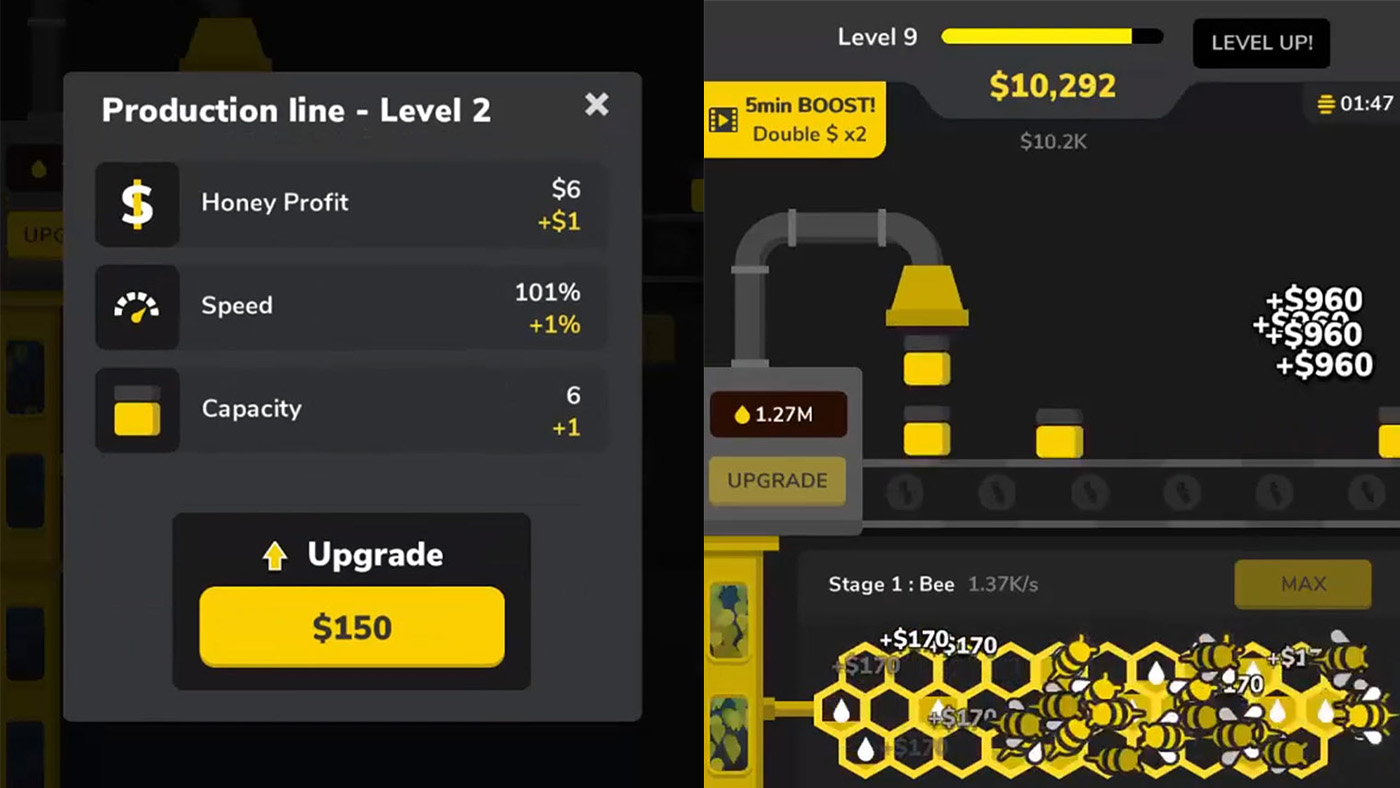 Idle Bee Factory Tycoon para Android e iOS - MiniReview