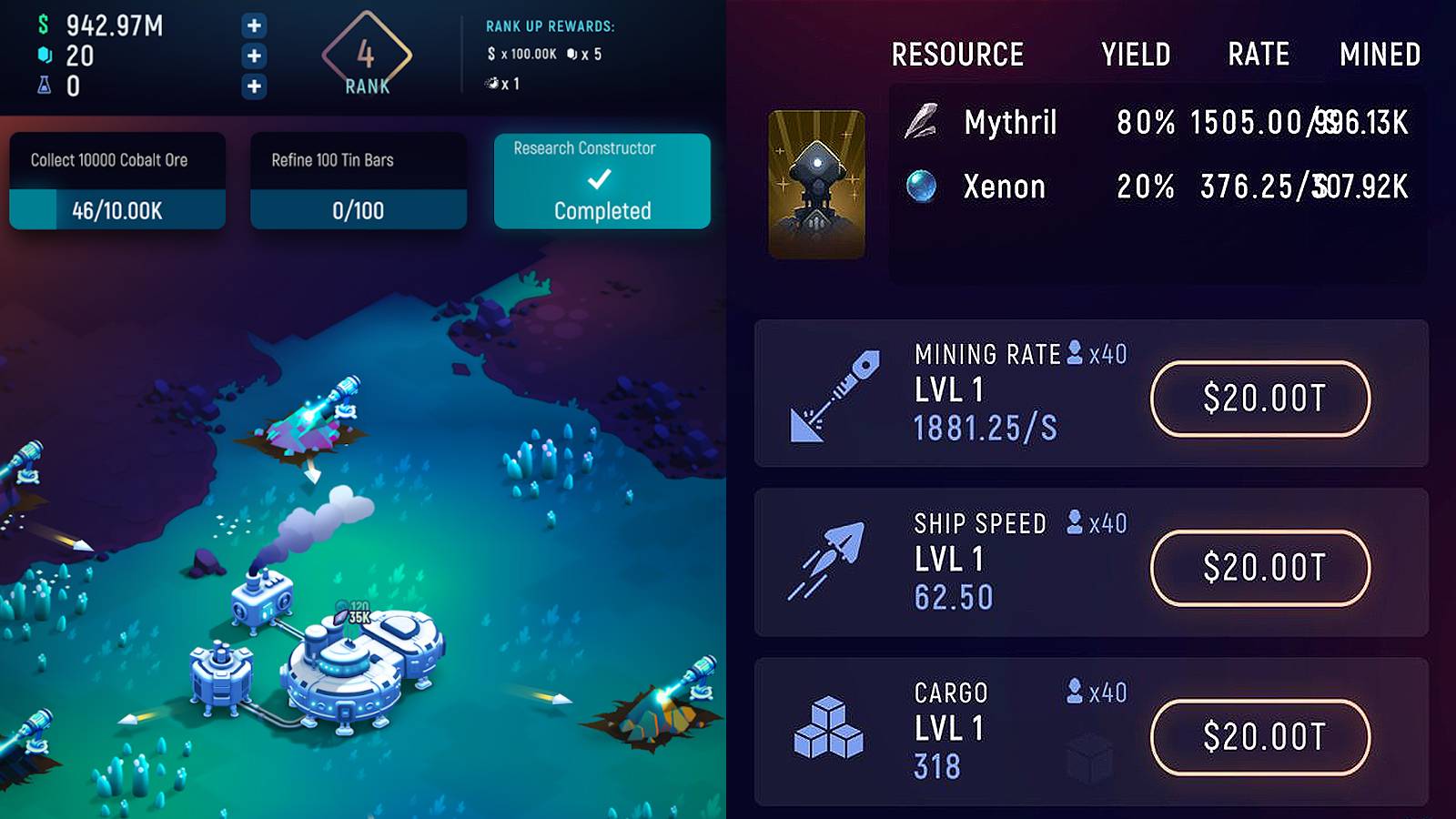 ExoMiner - Idle Miner Universe Análisis y Calificaciones de Usuario